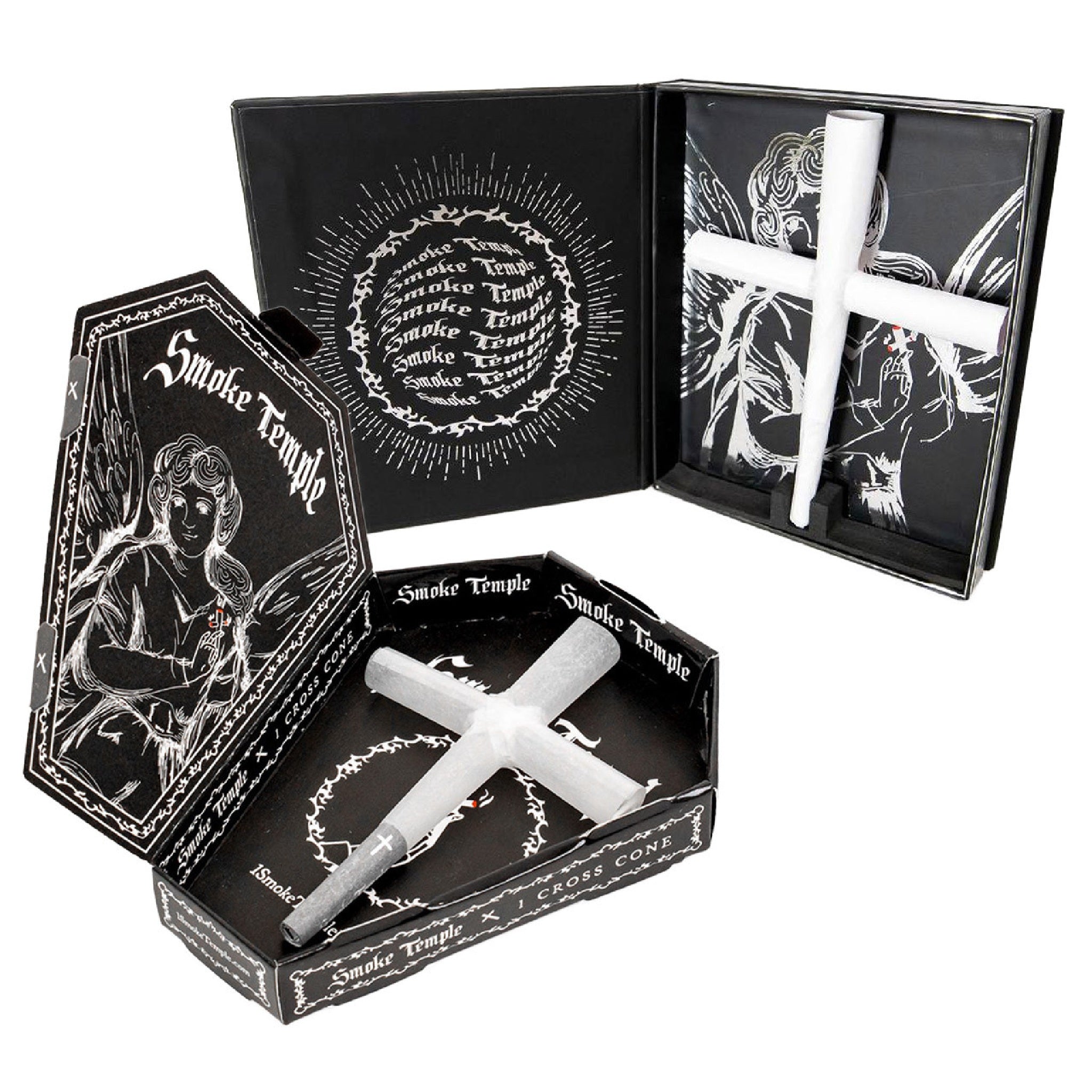 Smoke Temple Pre-Rolled Mini Cross Cone - Everything 420