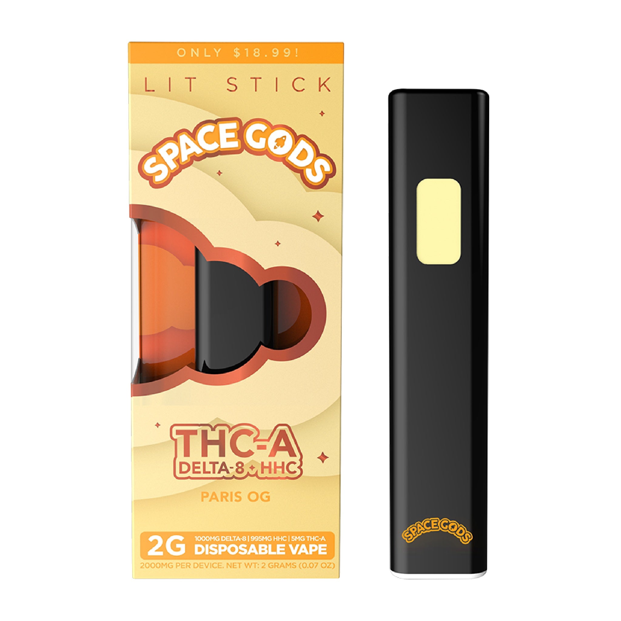 Space Gods Lit Stick THC-A + Delta 8 + HHC Vaporizer - 2000mg ...