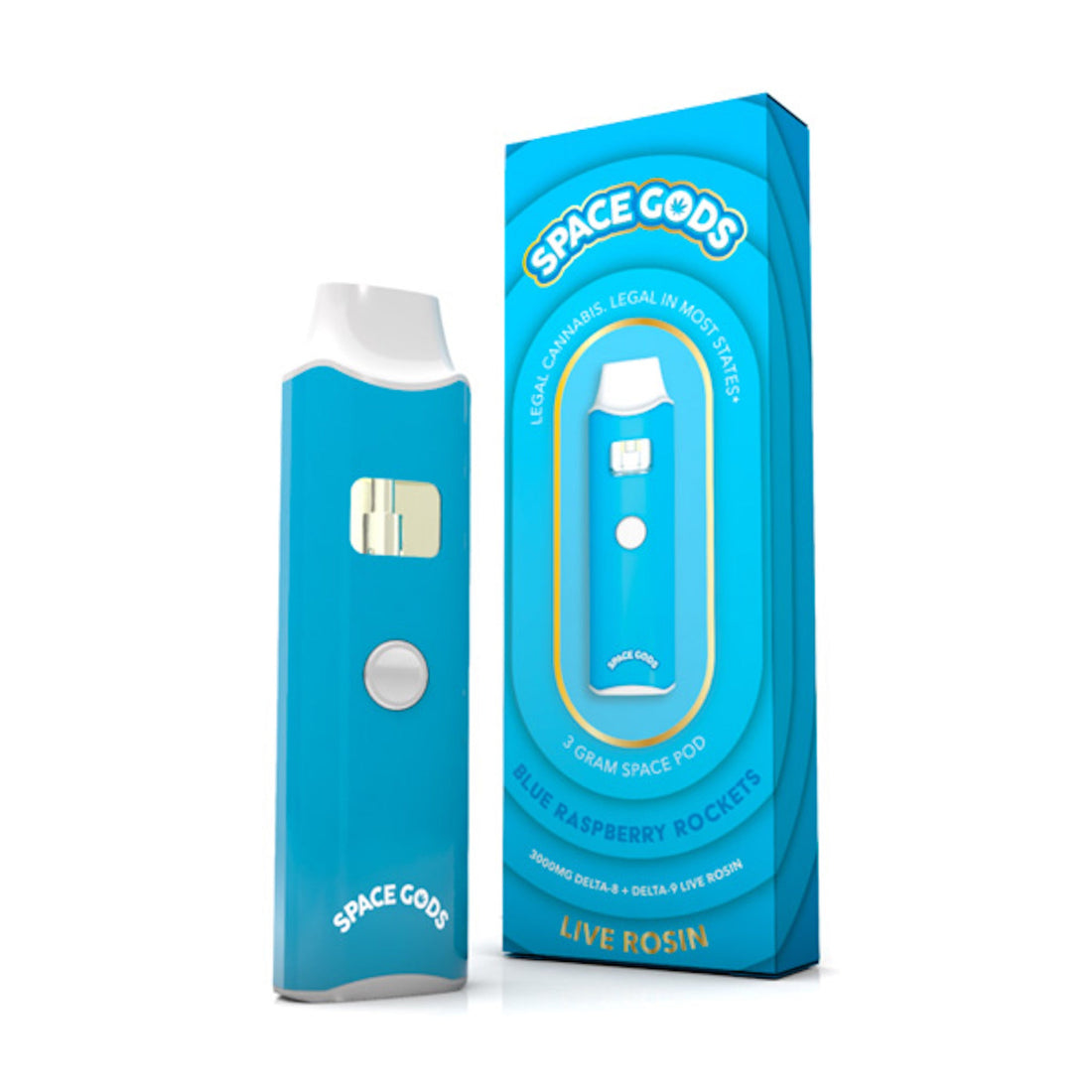 Space Gods Live Rosin D8 + D9 Vaporizer - 3000mg - Everything 420