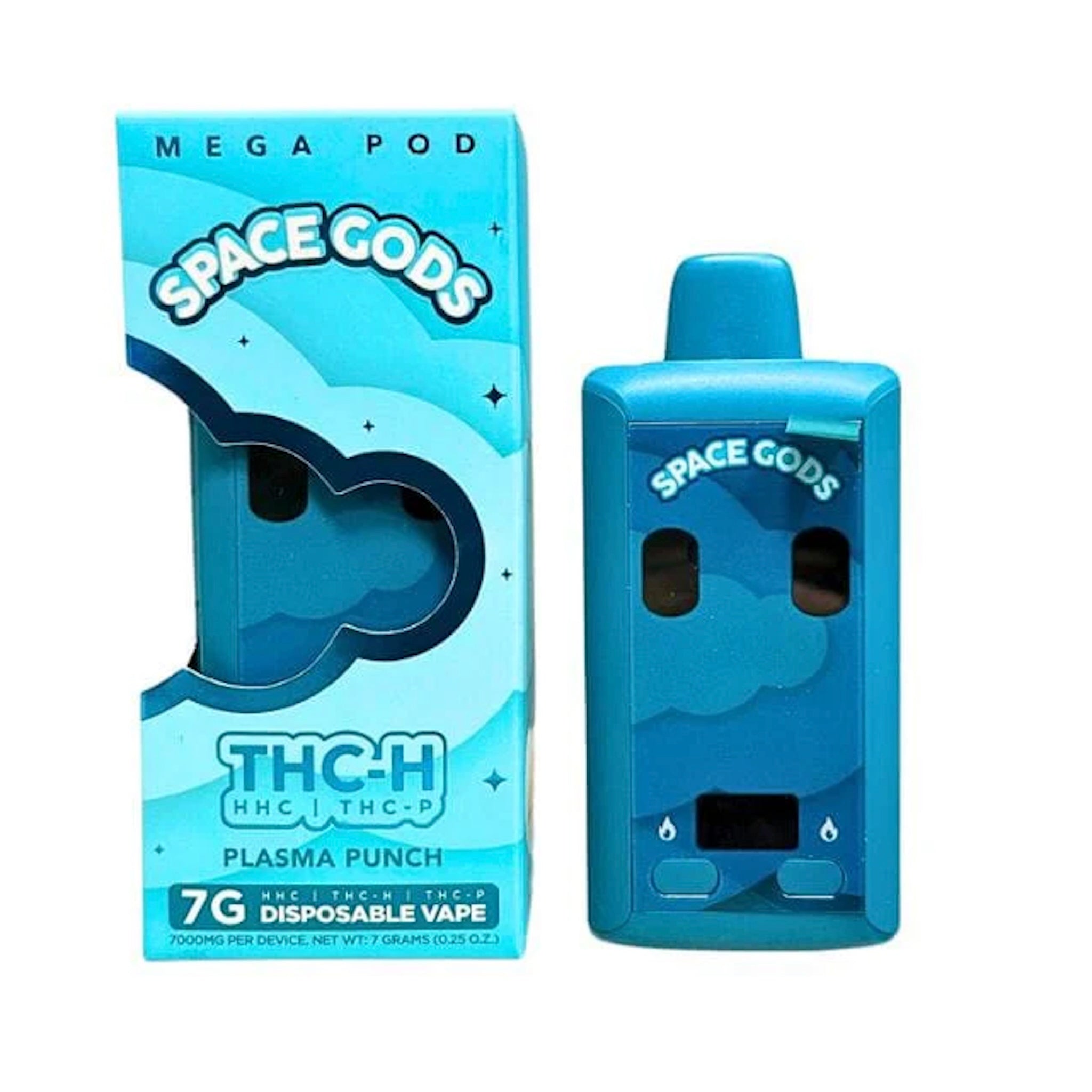 Space Gods Mega Pod THC-H + HHC + THC-P Vaporizer - 7000mg - Everything 420