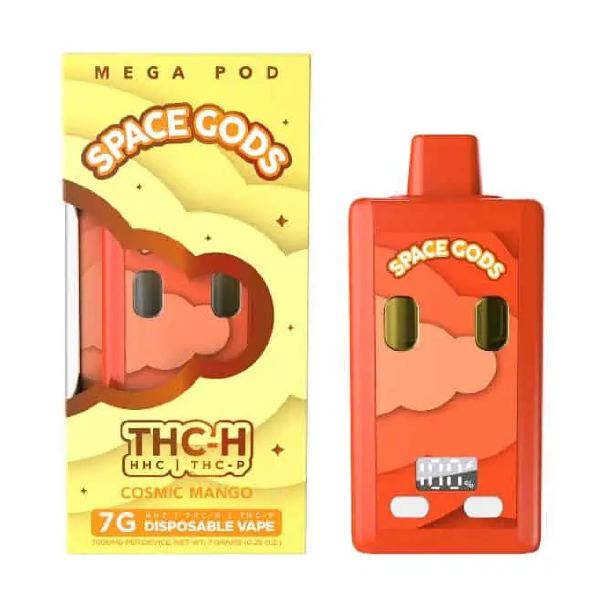 Space Gods Mega Pod THC-H + HHC + THC-P Vaporizer - 7000mg - Everything 420
