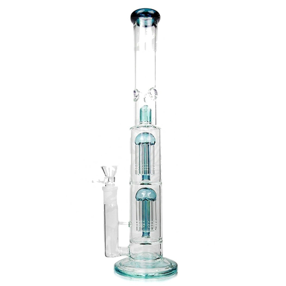 Straight Twin Tree Perc Bong - 16in - Everything 420