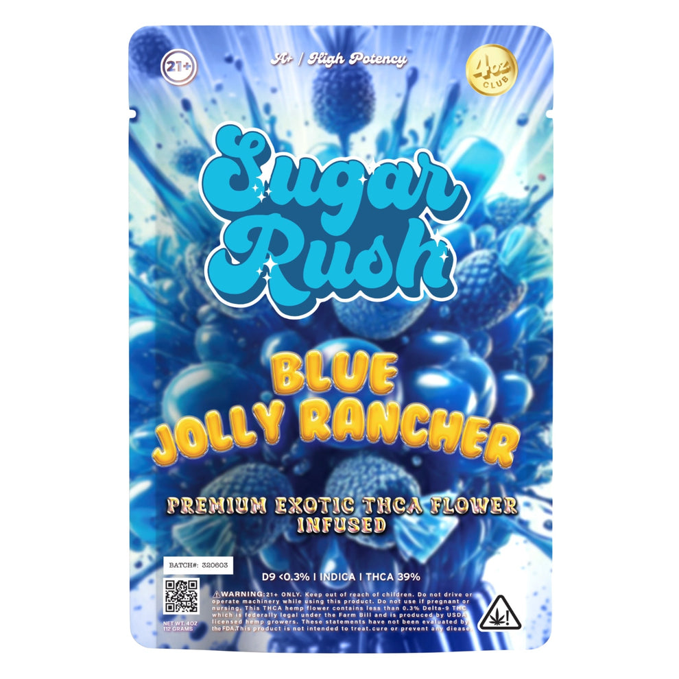 Sugar Rush Premium Exotic Blue Jolly Rancher THC-A Flower - Everything 420