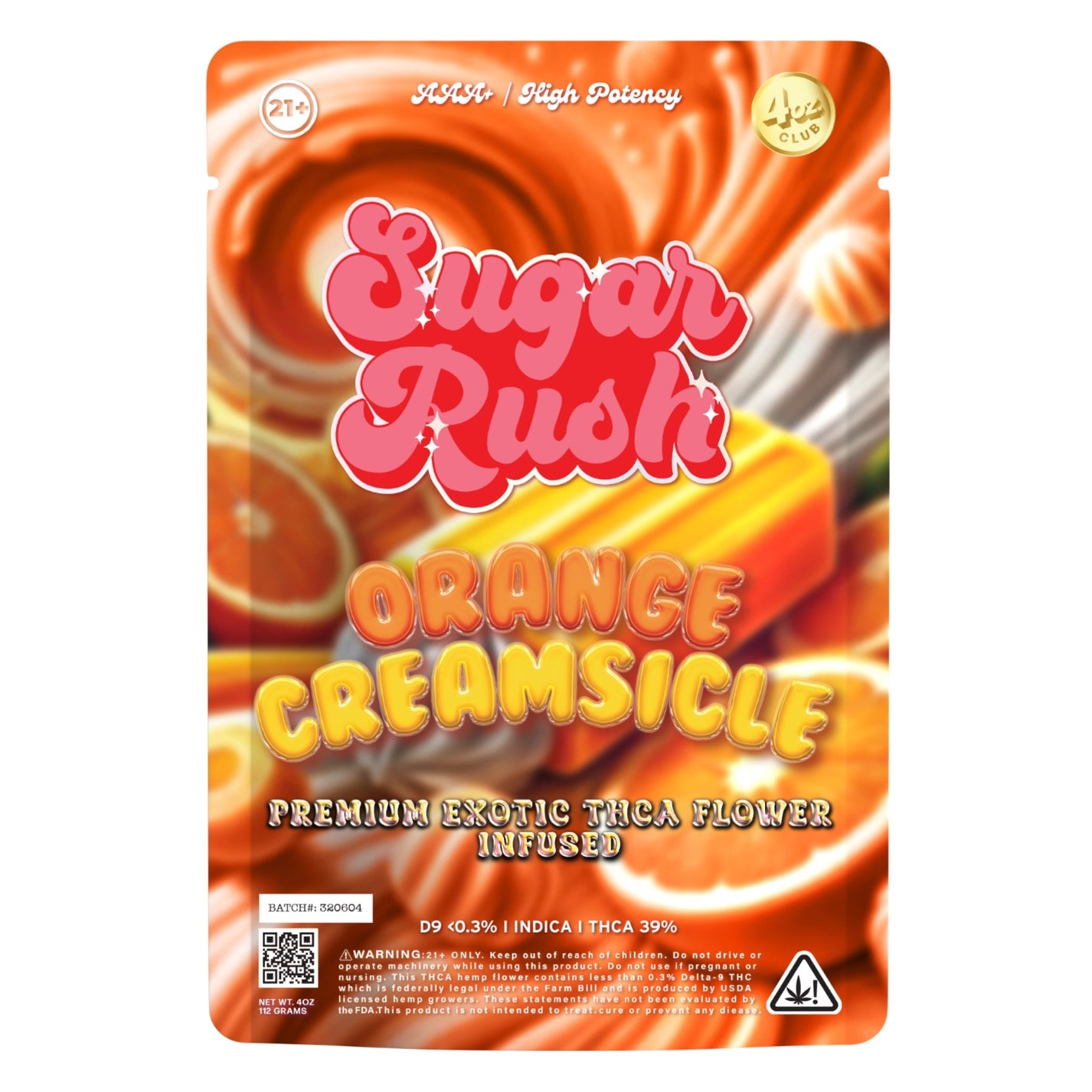 Sugar Rush Premium Exotic Orange Creamsicle THC-A Flower - 3.5g ...