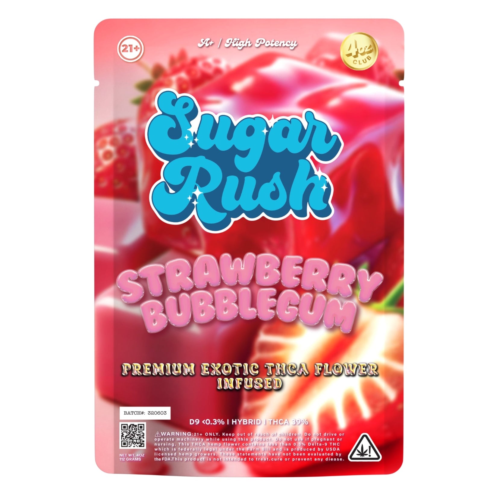 Sugar Rush Premium Exotic Strawberry Bubblegum THC-A Flower ...