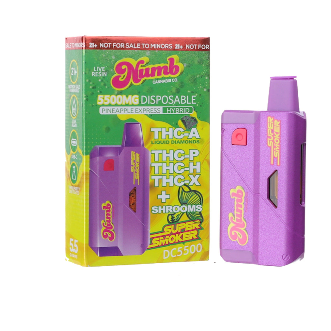 Super Smoker Shroom Pineapple Express Vaporizer - 5.5g - Everything 420