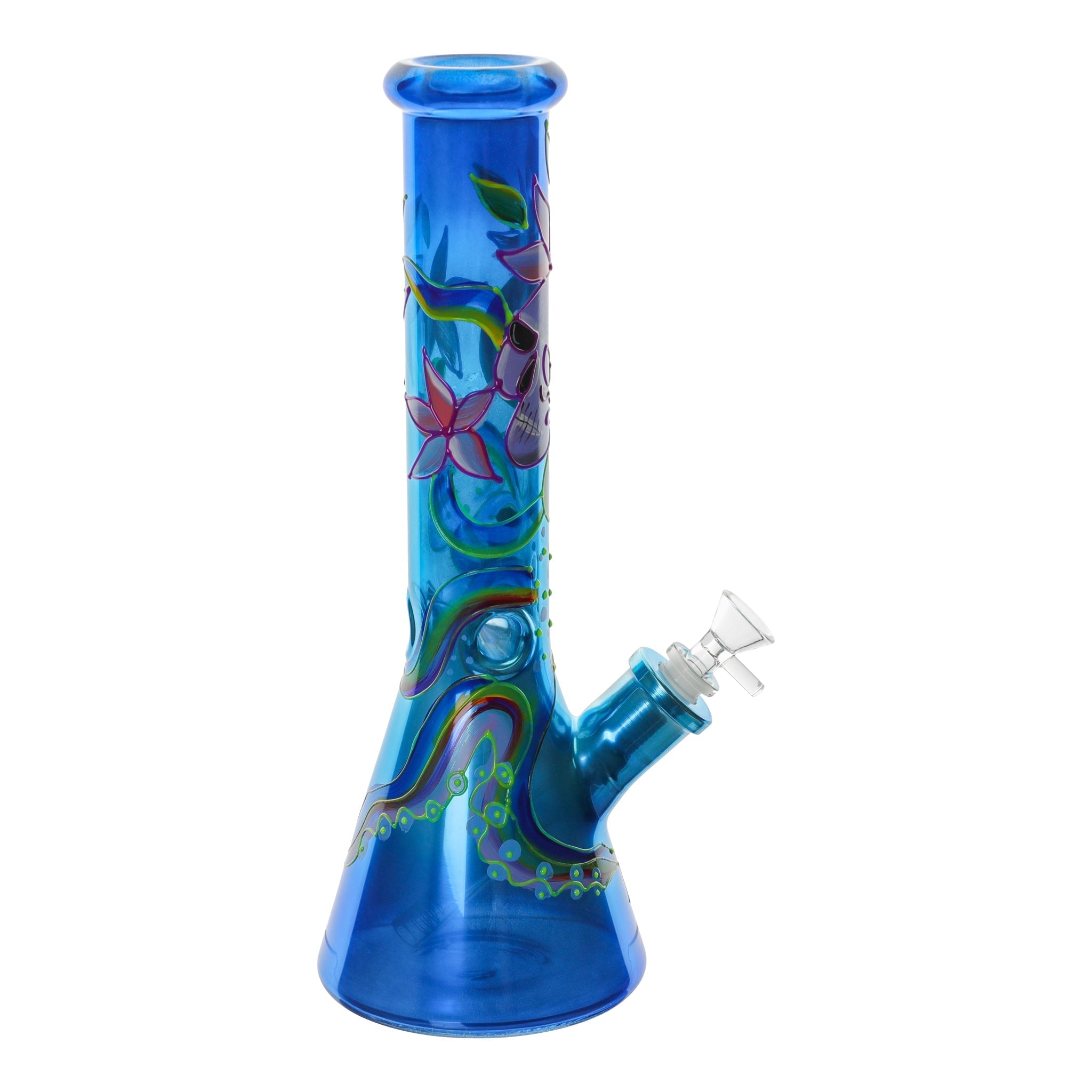 The Glowing Graphic Beaker Bong - 14in - Everything 420