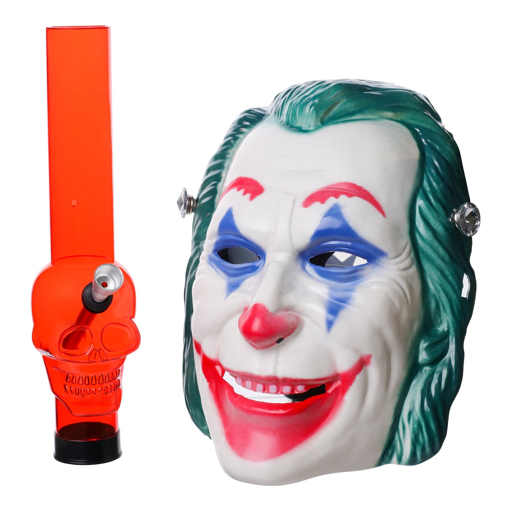 The Jokers Folly Mask Bong - Everything 420