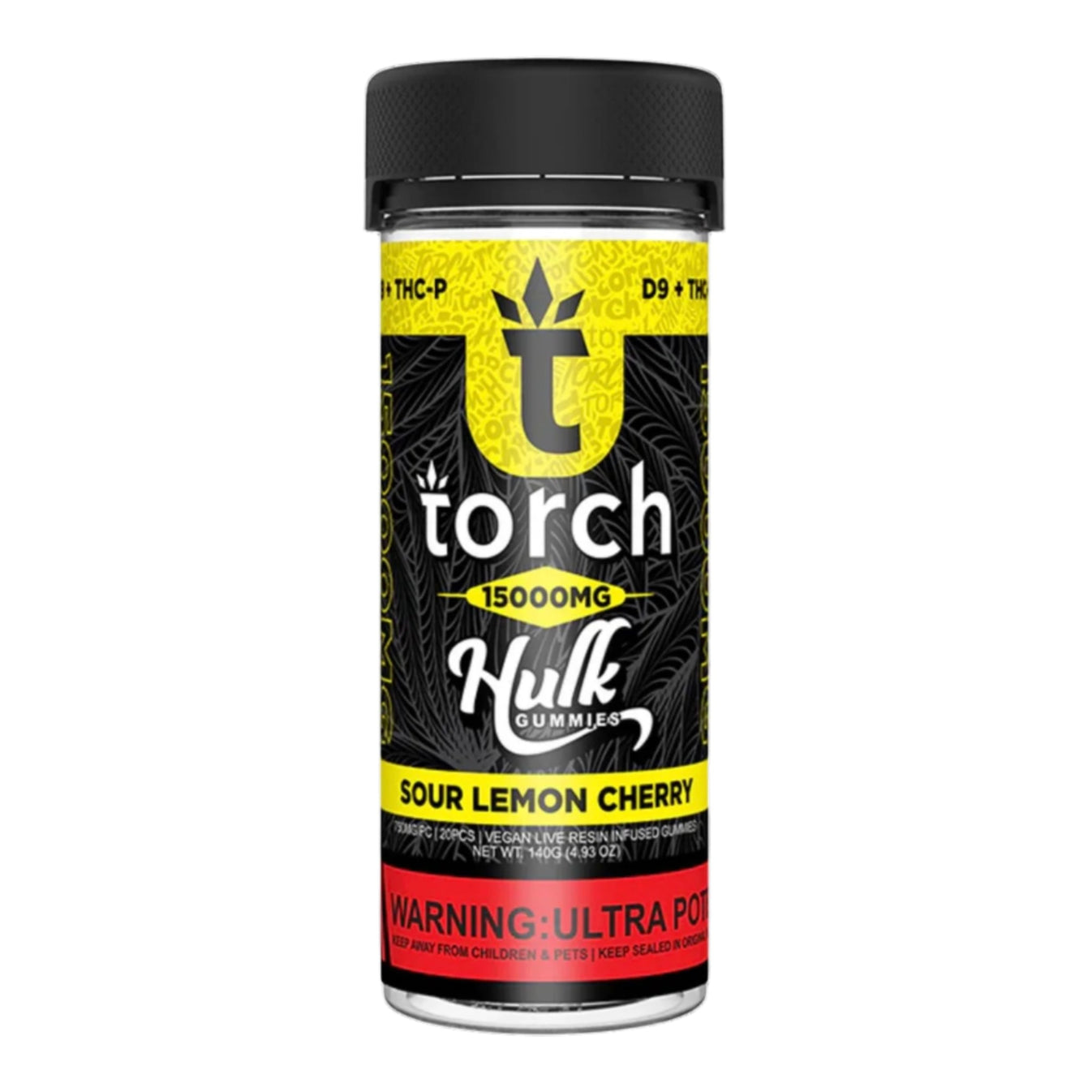 Torch Hulk Sour Lemon Cherry Gummies - 15000mg - Everything 420