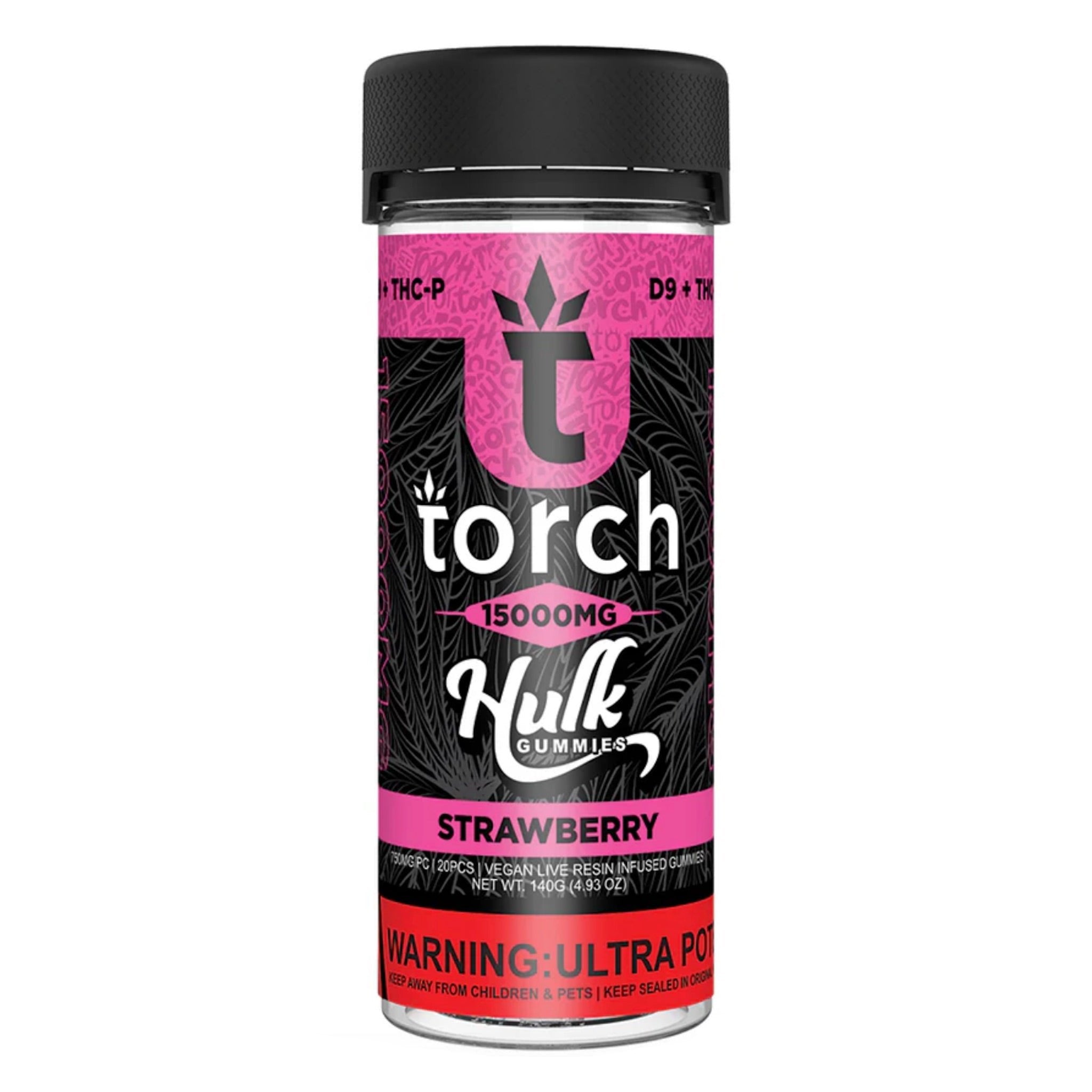 Torch Hulk Strawberry Gummies - 15000mg - Everything 420