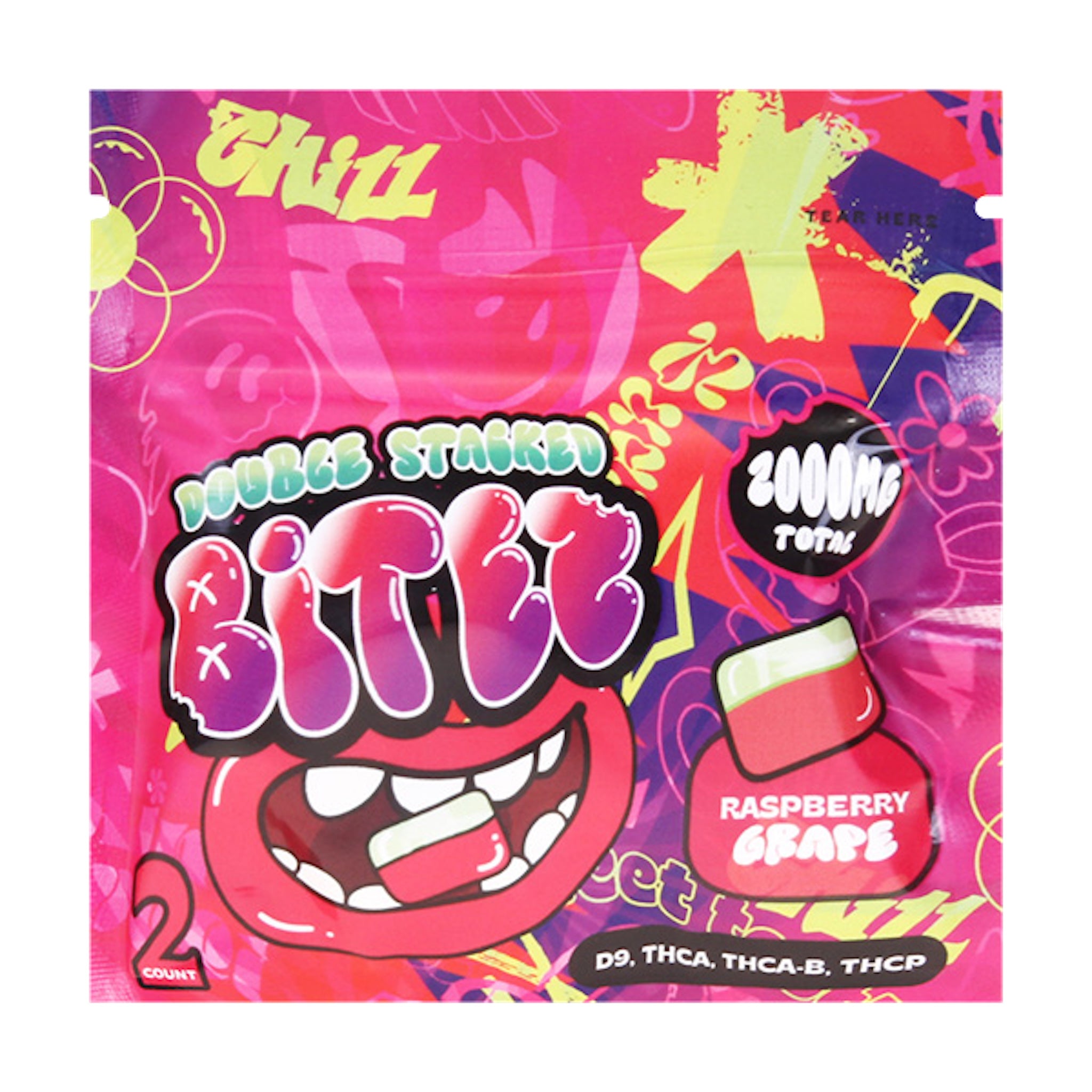 Trip Drip Sour Double Stacked Bites - 2000mg (2ct) - Everything 420