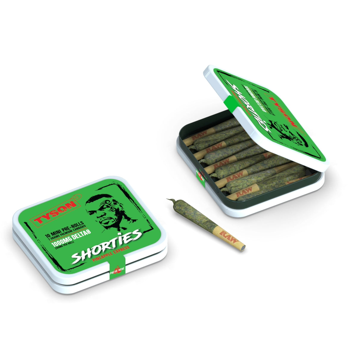 Tyson Delta 8 Pre-Roll Shorties - 10ct - Everything 420