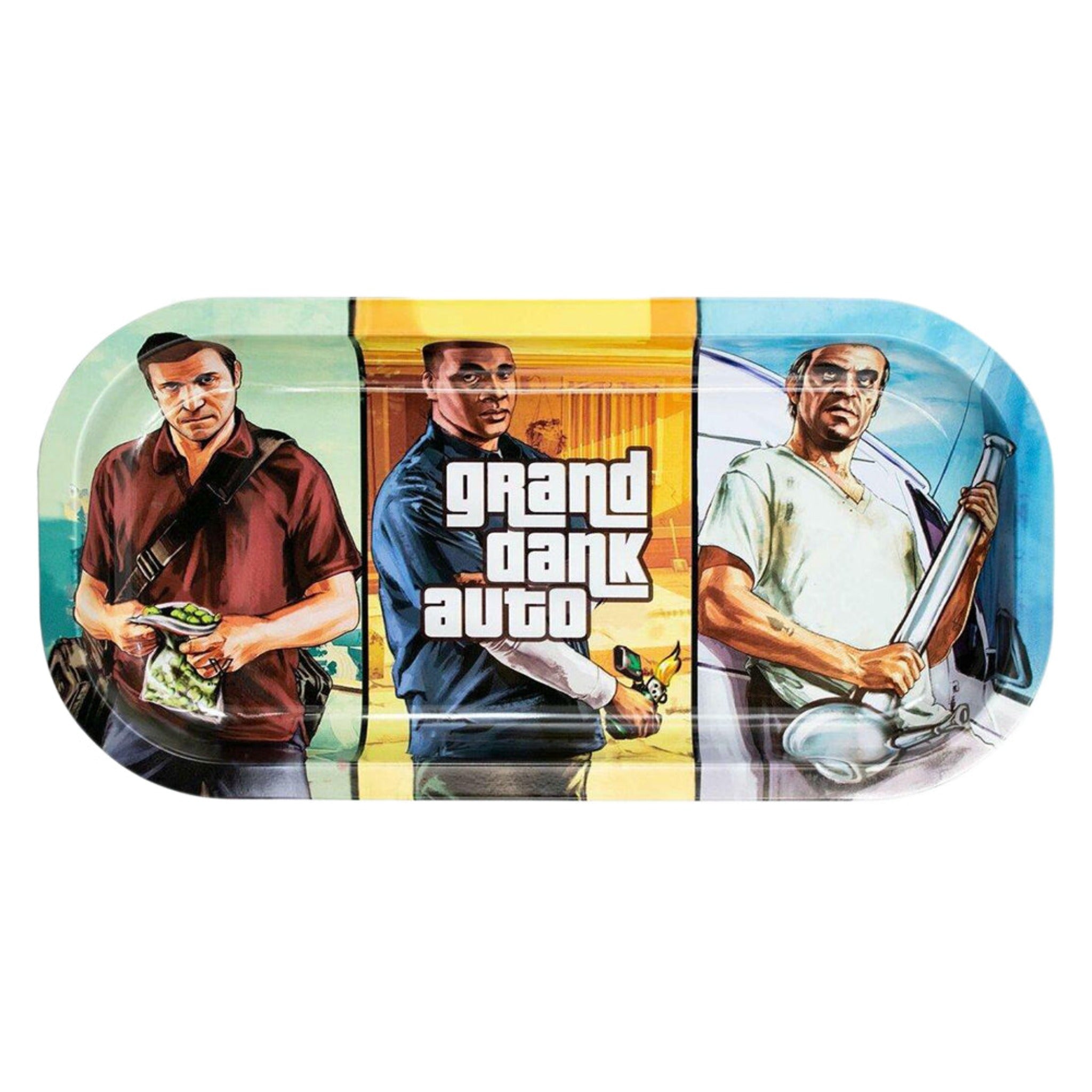 V Syndicate Grand Dank Auto Metal Rolling Tray - Everything 420