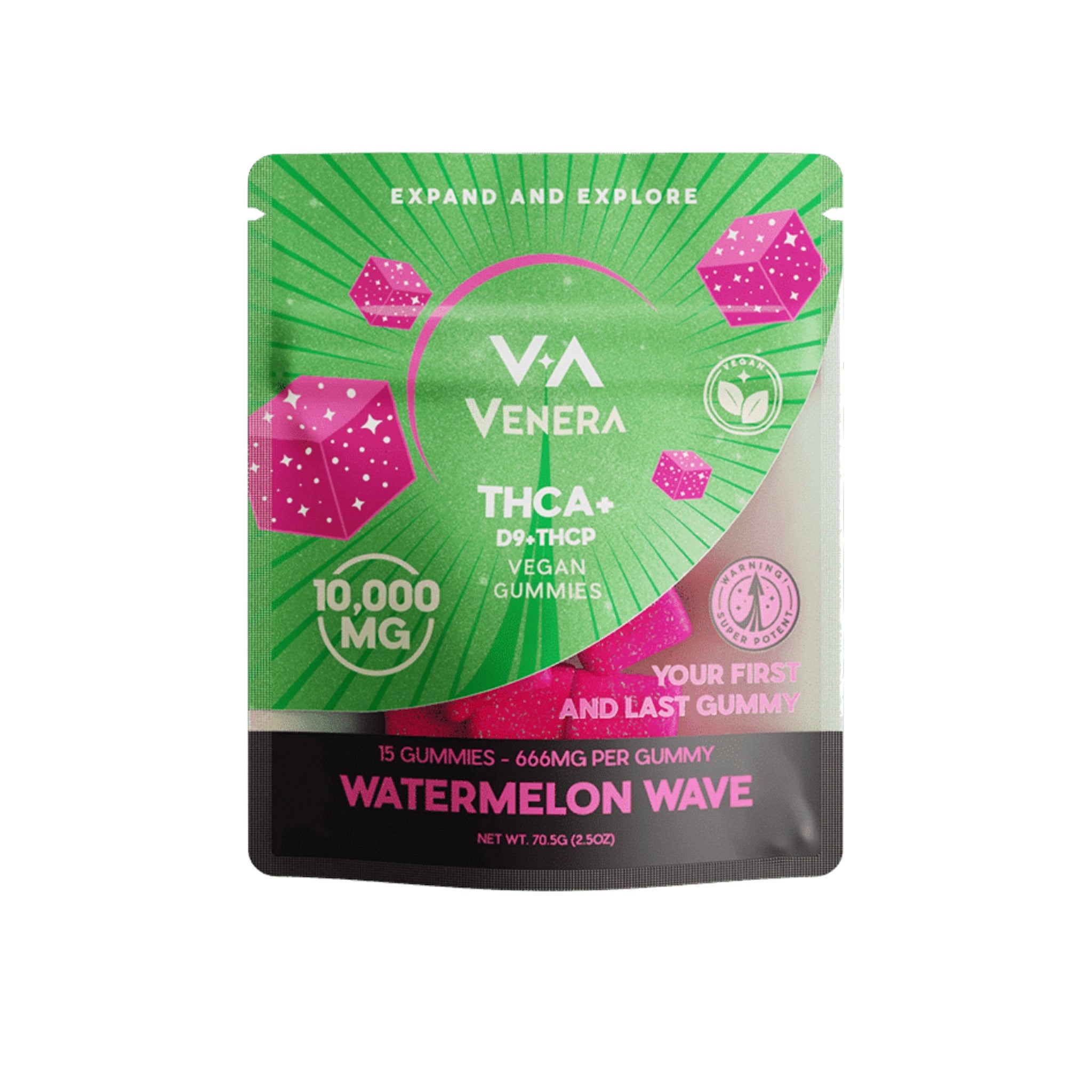 Venera THC-A Watermelon Wave Gummies - 10,000mg - Everything 420