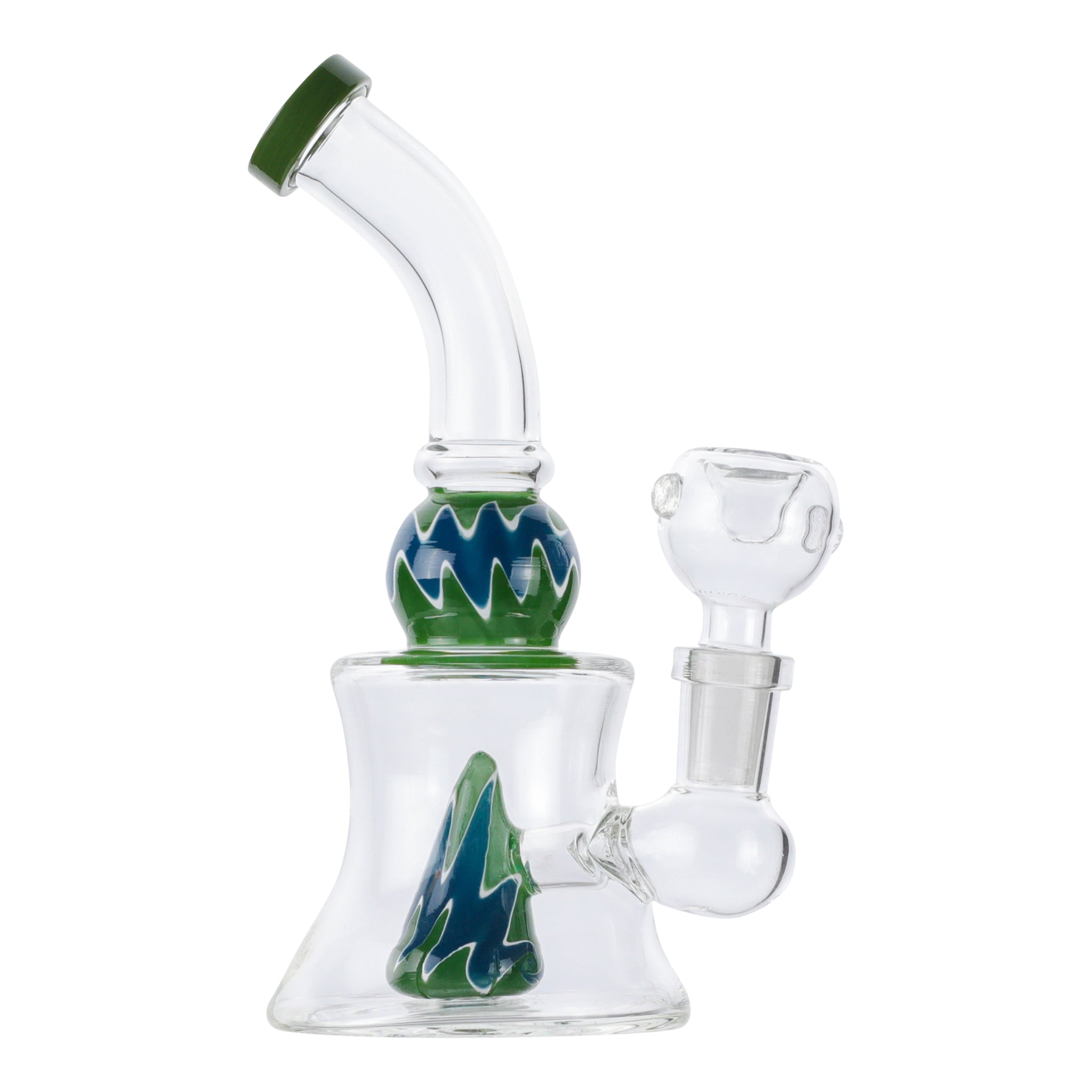 Wavy Conic Percolator Bong - 6in - Everything 420