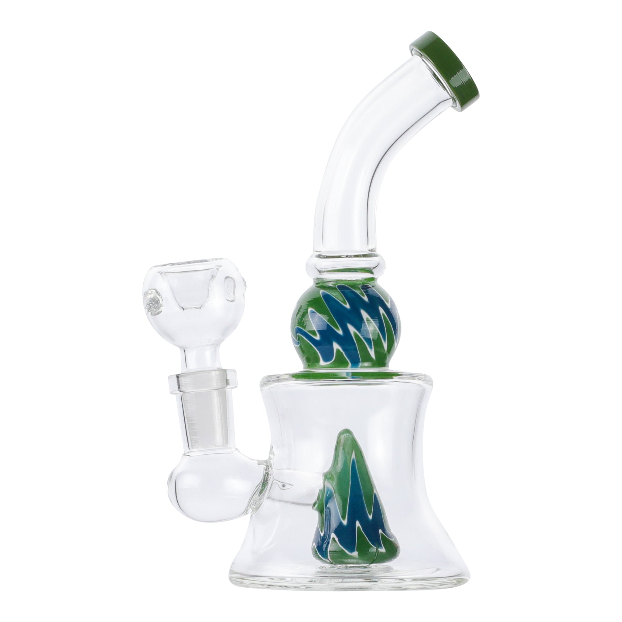 Wavy Conic Percolator Bong - 6in - Everything 420