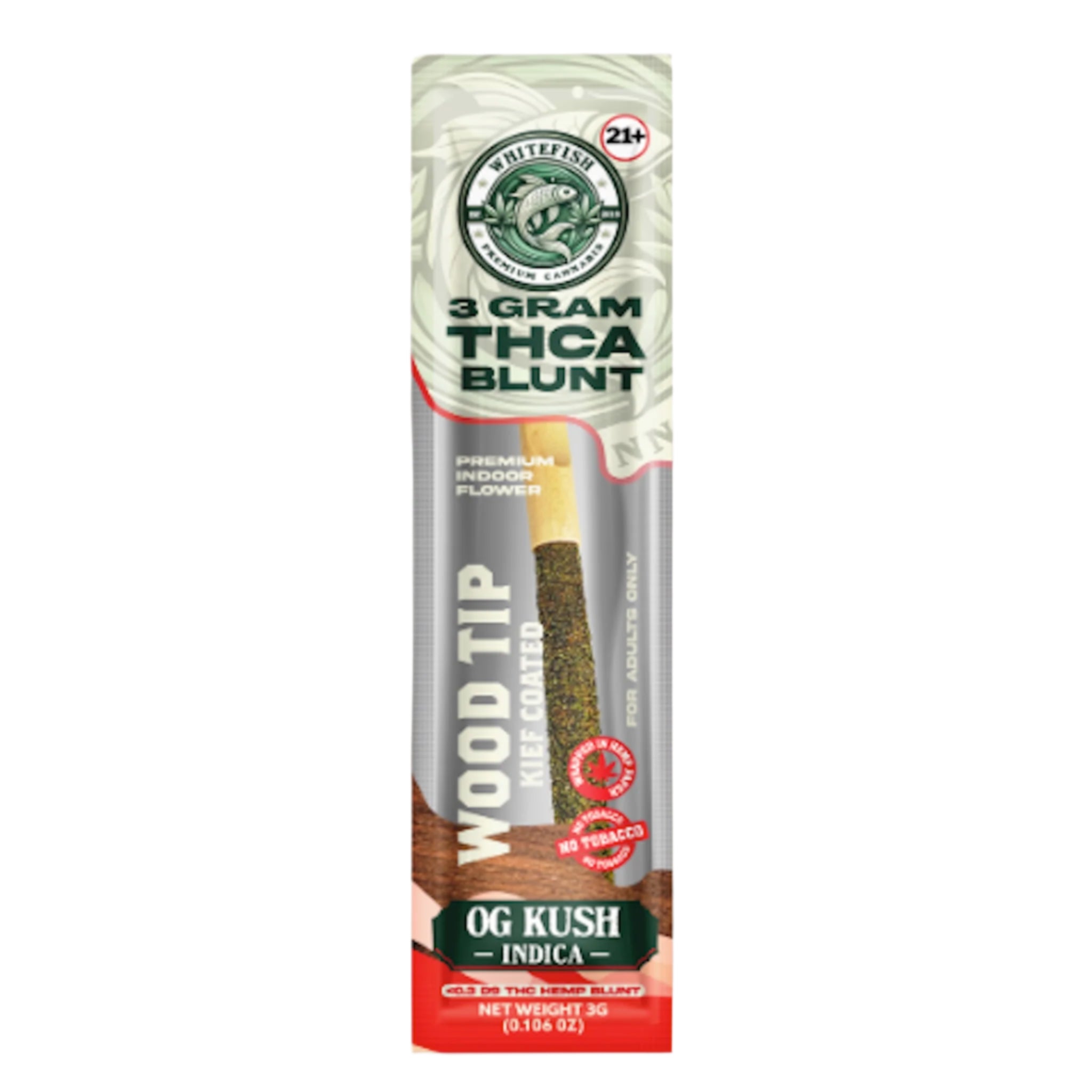 White Fish Wood Tip THC-A Blunt - 3g - Everything 420
