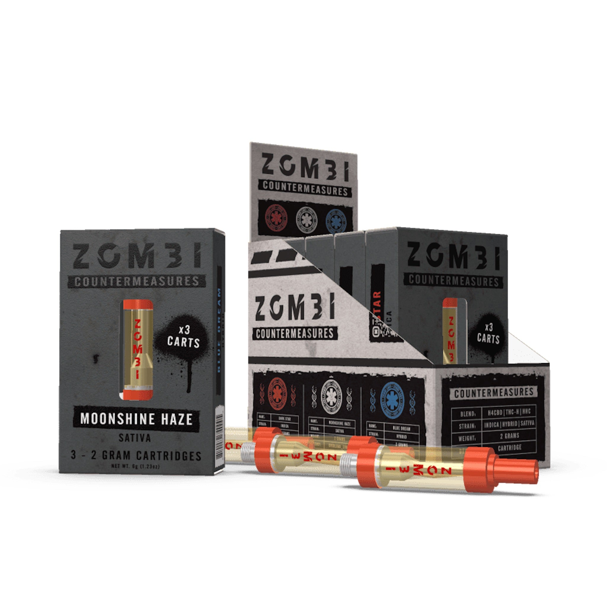 Zombi THC-H Countermeasures Cartridge - 6000mg (3 Pack) - Everything 420