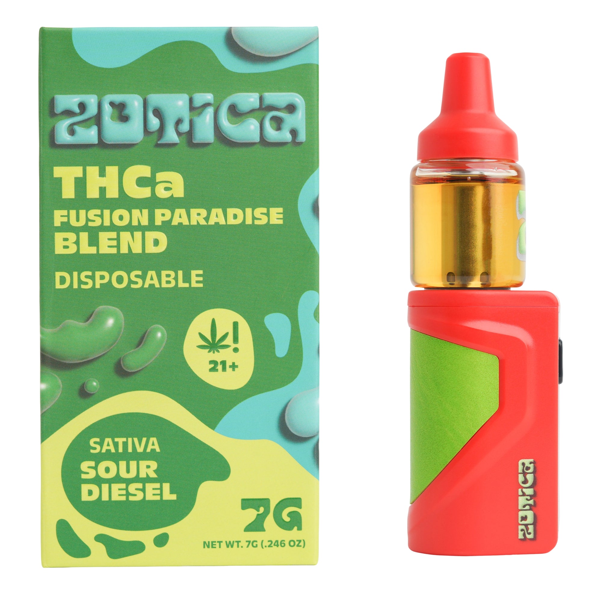Zotica Big Cloud Sour Diesel THC-A Vaporizer - 7000mg - Everything 420