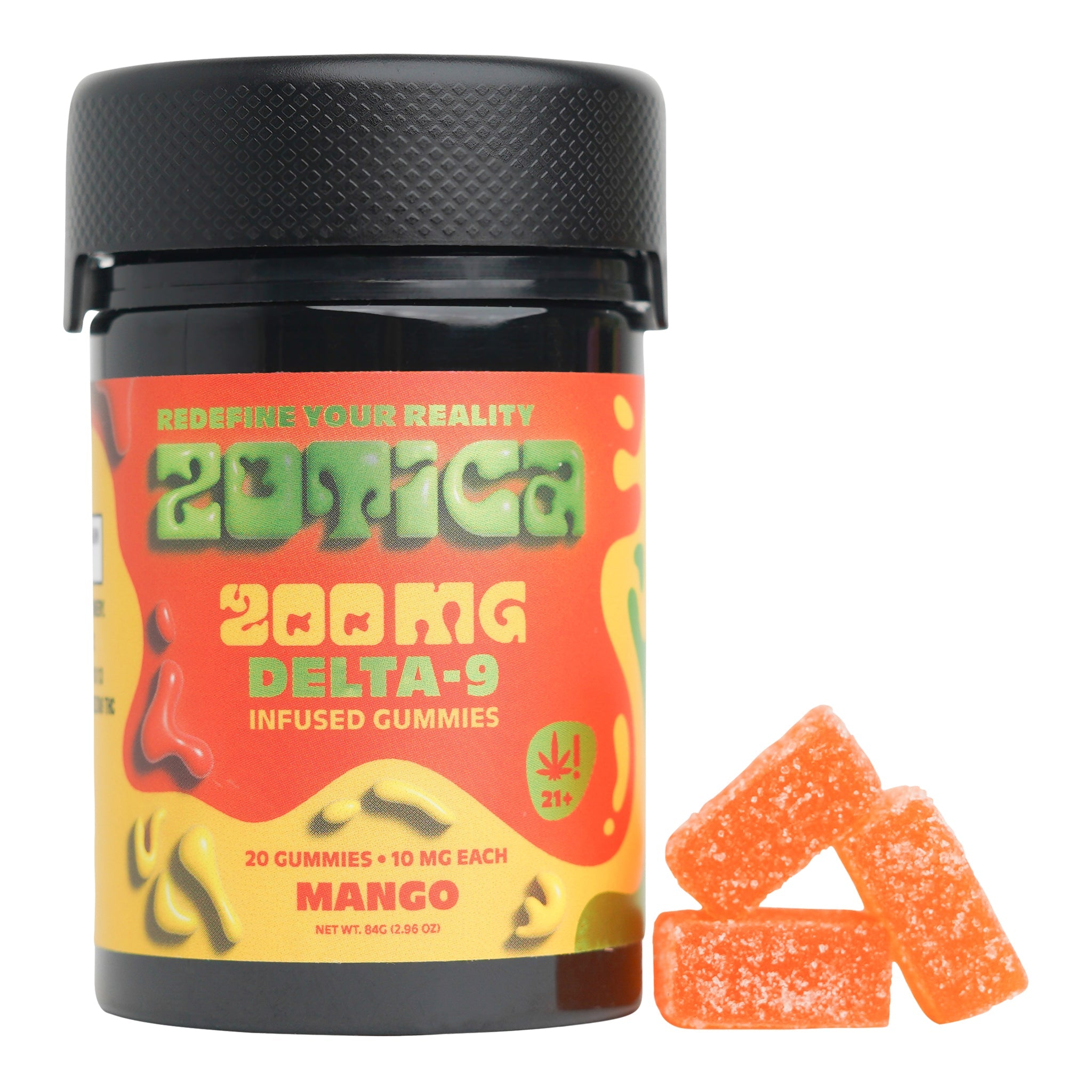Zotica Delta 9 Mango Gummies - 200mg - Everything 420