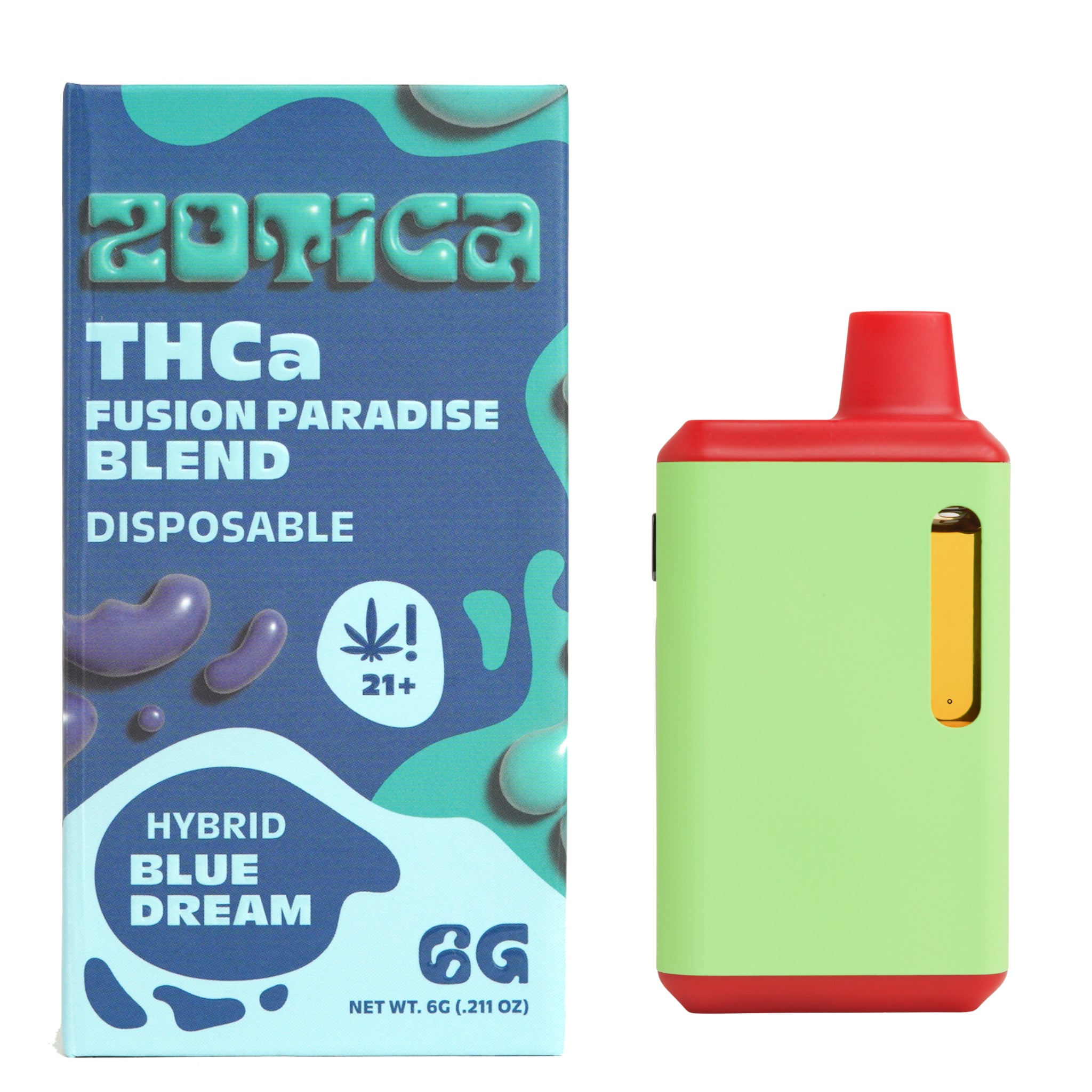 Zotica Digital Display Blue Dream THC-A Vaporizer - 6000mg - Everything 420