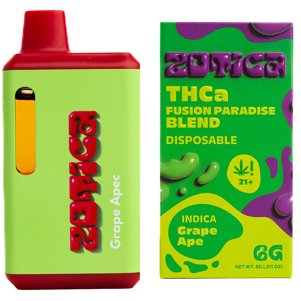 Zotica Green Hulk Grape Ape THC-A Vaporizer - 6000mg - Everything 420