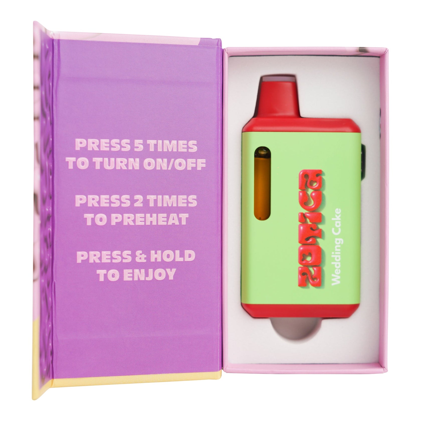 Zotica Green Hulk Wedding Cake THC-A Vaporizer - 6000mg - Everything 420