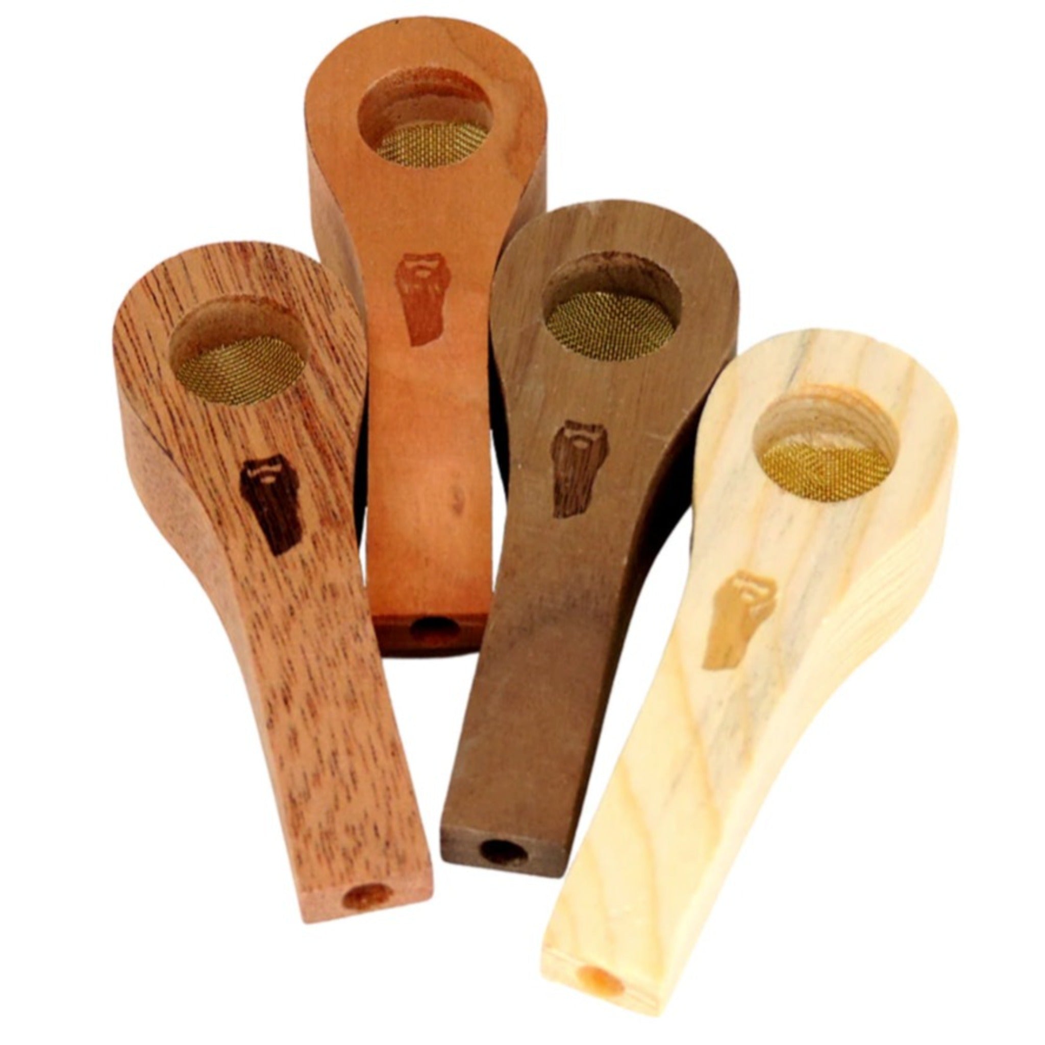 Bearded Circular Wood Pipe - 3.25in - Everything 420