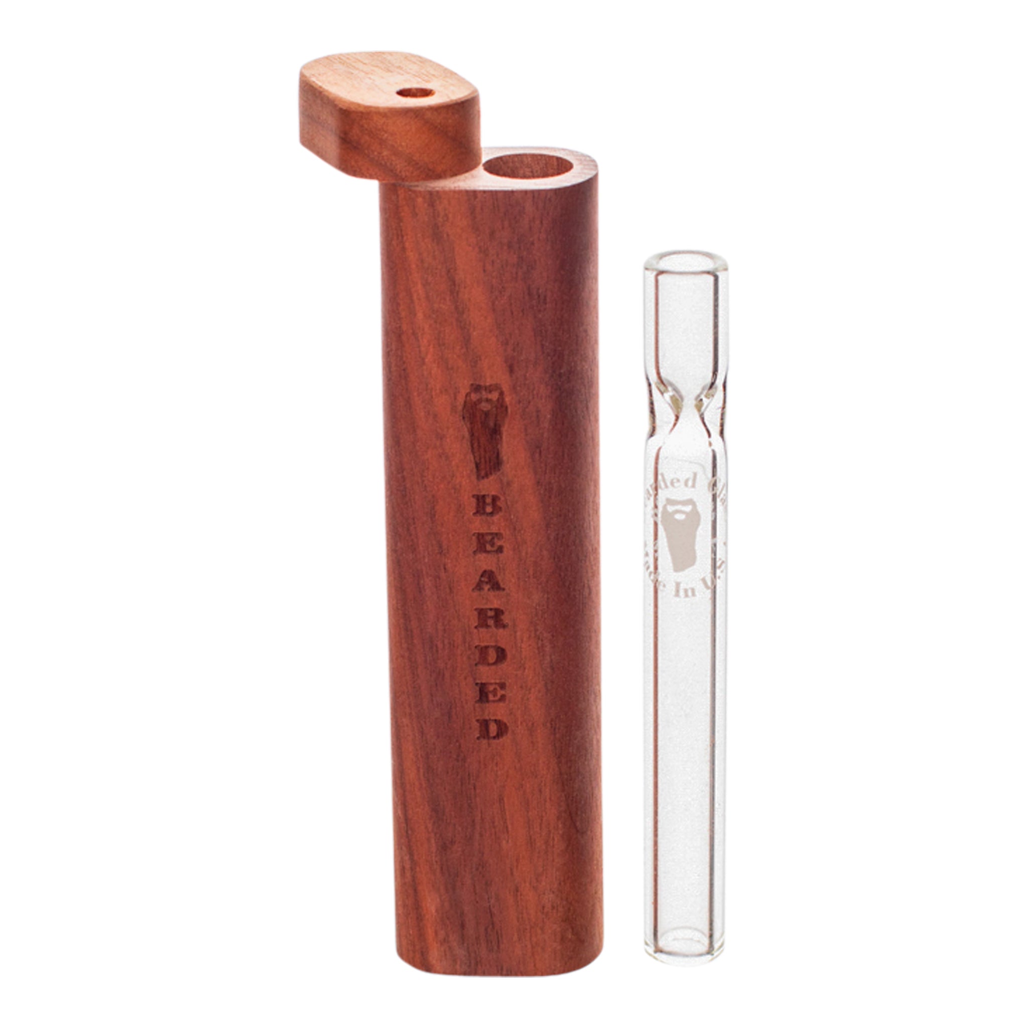 Bearded Wood Chillum Case - 4in - Everything 420