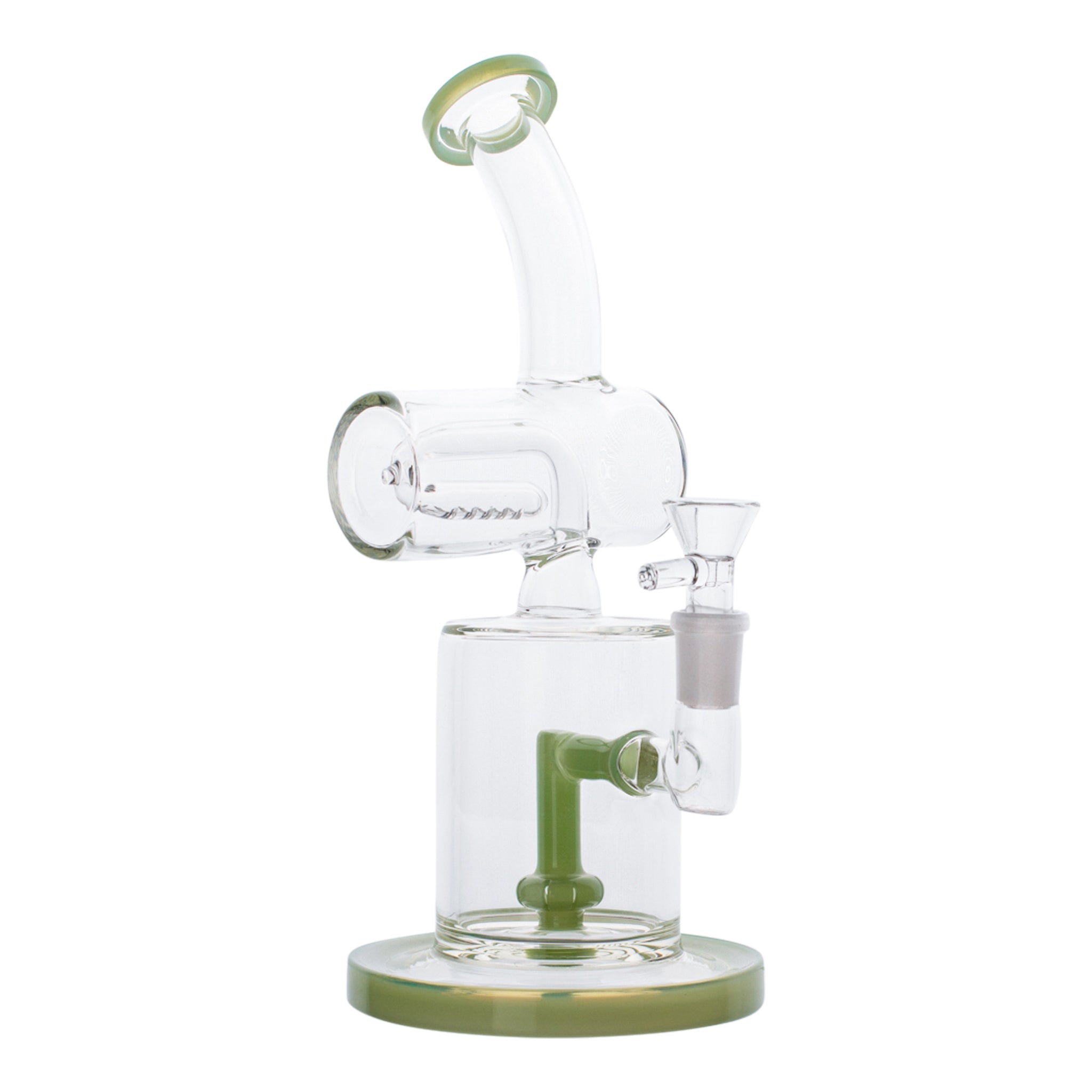Colored Tip Inline Perc Bong - 10in - Everything 420