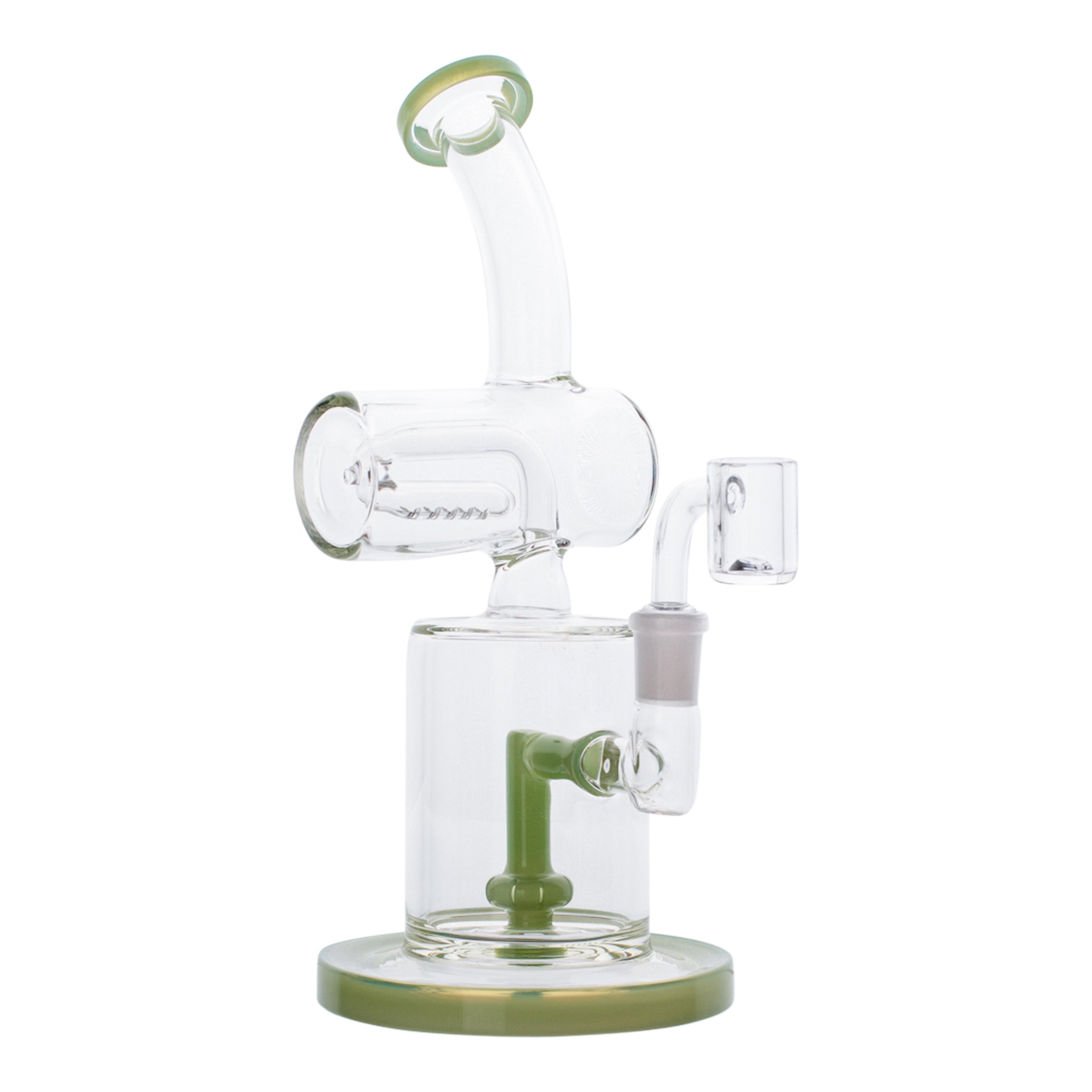 Colored Tip Inline Perc Bong - 10in - Everything 420