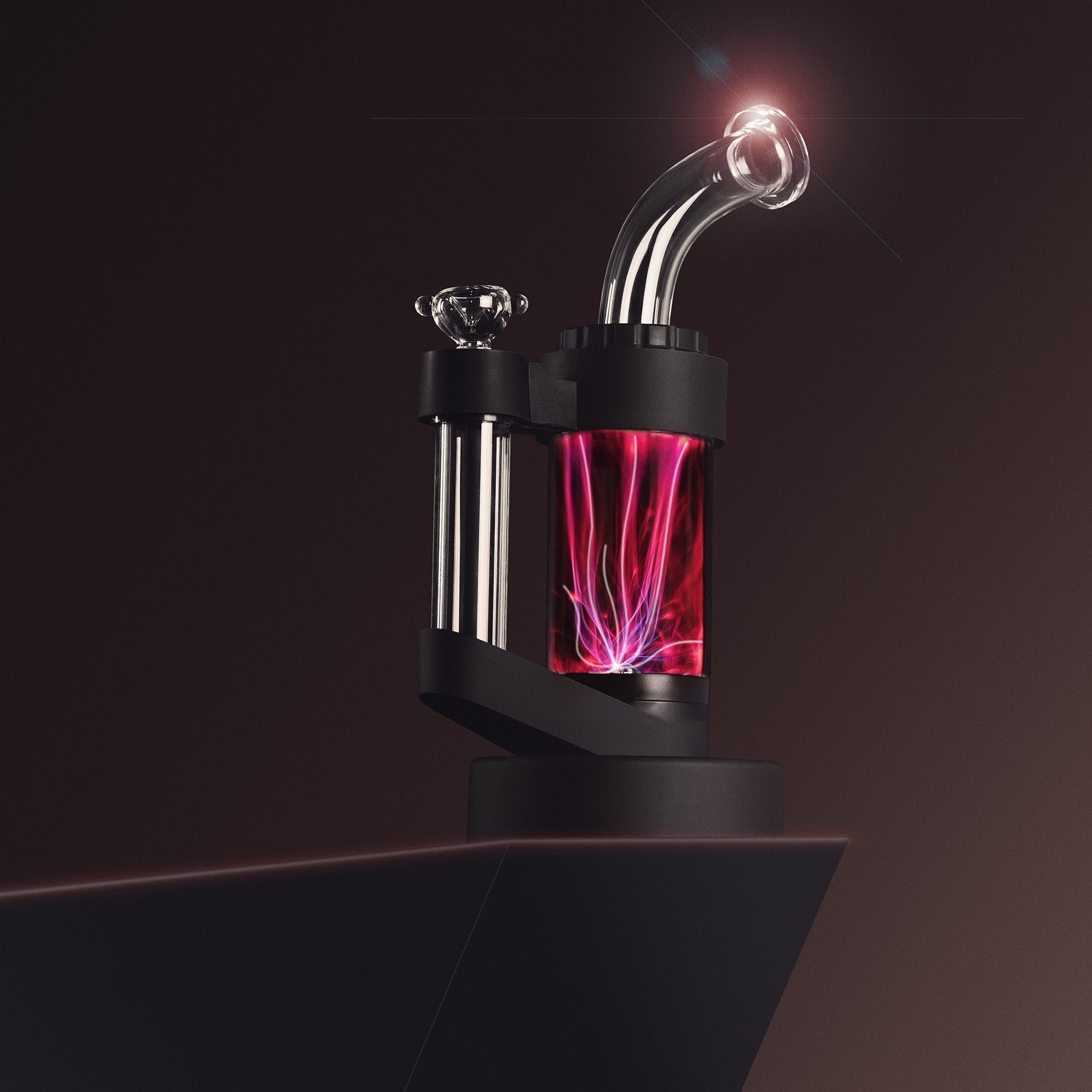 Flux Plasma Light Water Bong - 12in - Everything 420