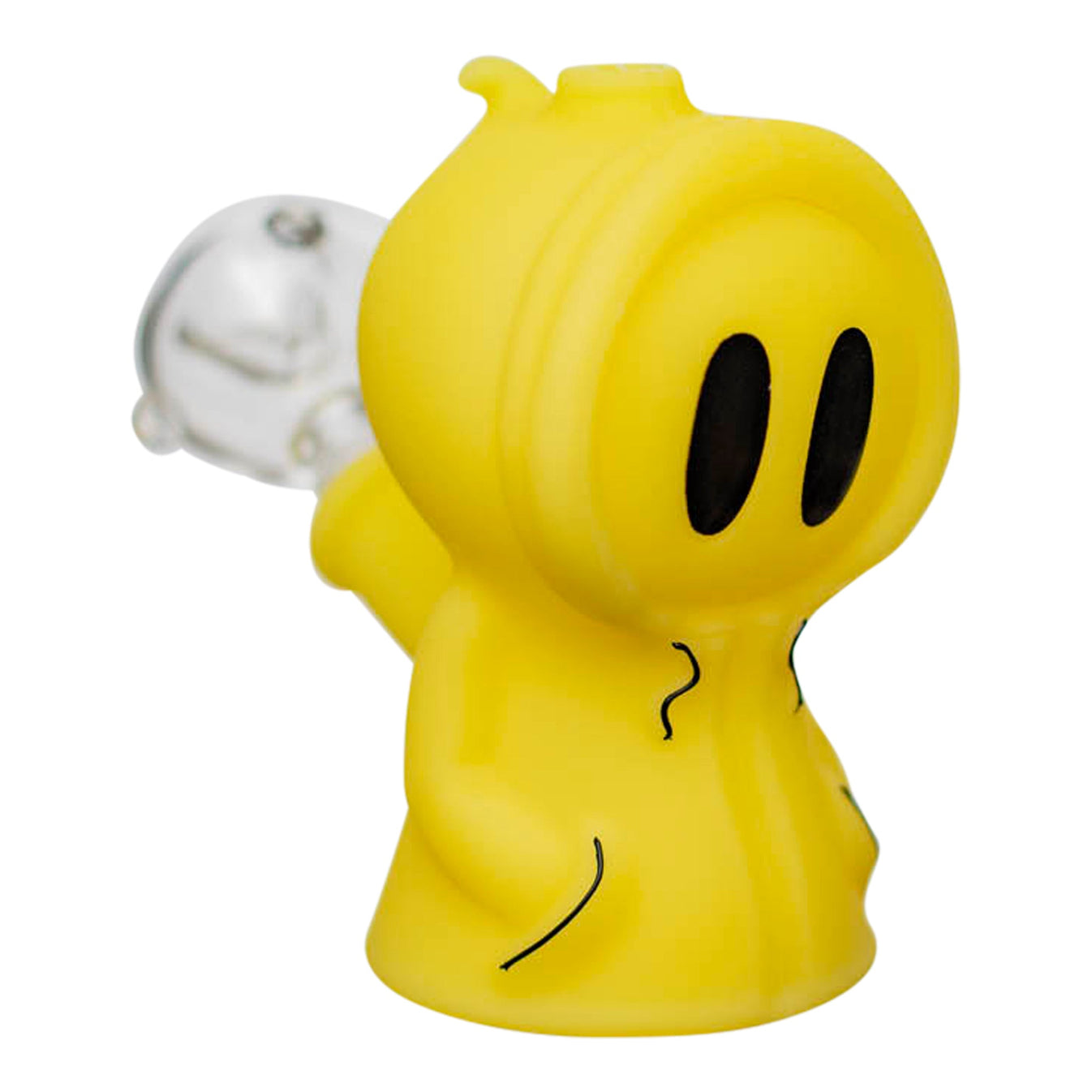 Glowing Ghost Guy Pipe Bubbler - 5in - Everything 420