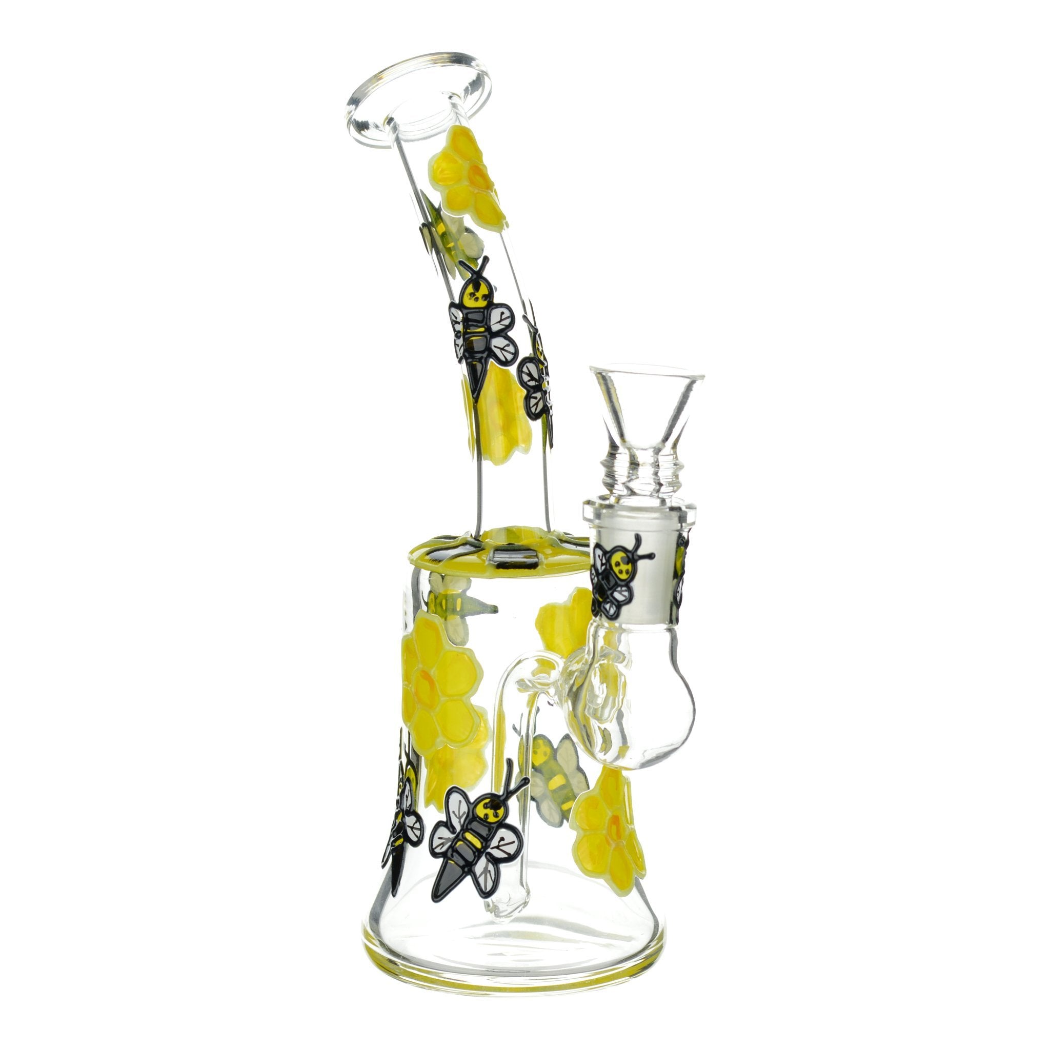 Honey Bee Glow Bong - 7in - Everything 420