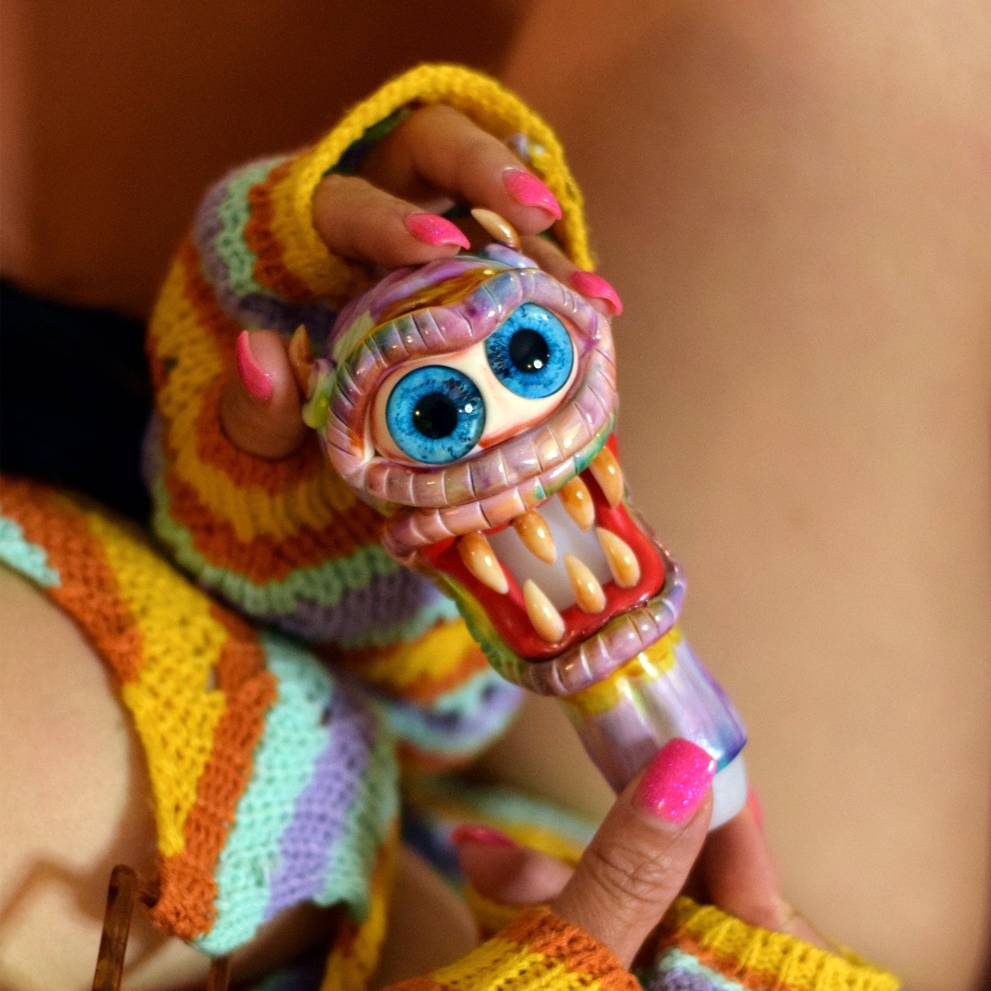 Grinning Monster Pipe - 5in - Everything 420