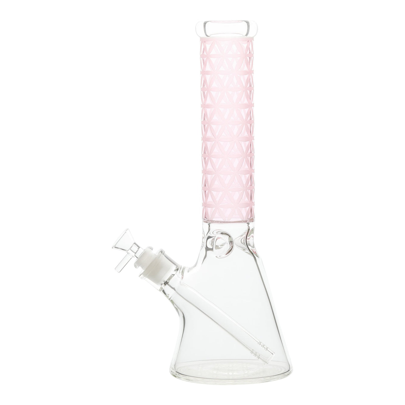 Pink Tangent Triangle Bong - 14in - Everything 420