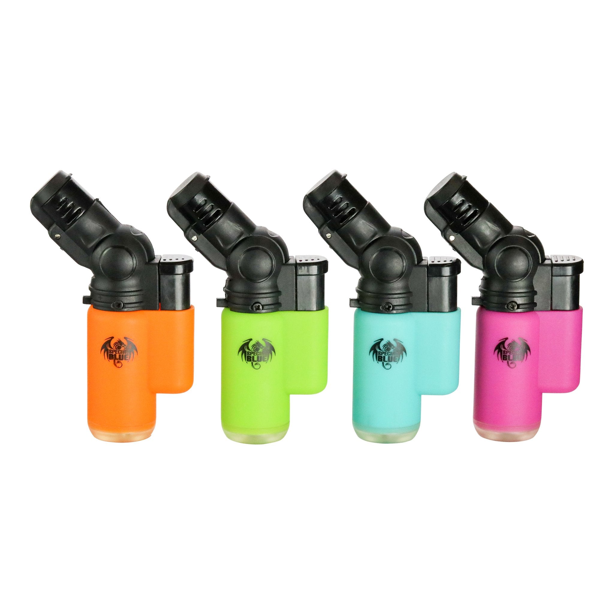 Special Blue Mini Turbo Butane Torch Lighter - 4in - Everything 420