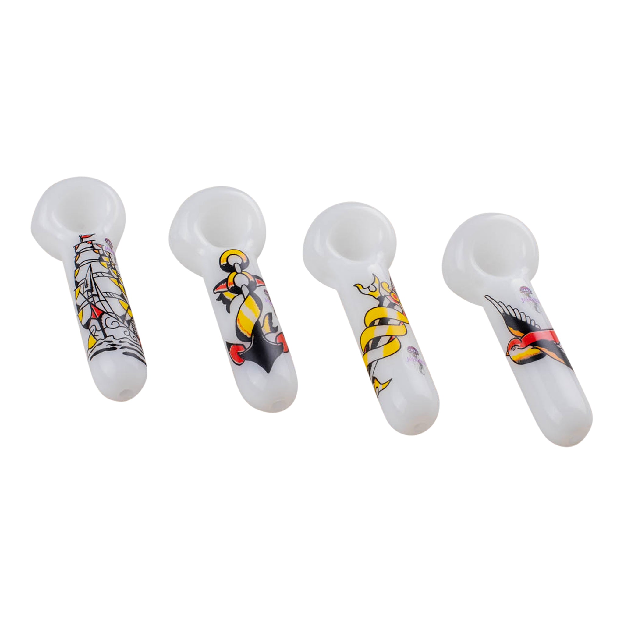 Tattoo Series Spoon Pipe - 5in - Everything 420