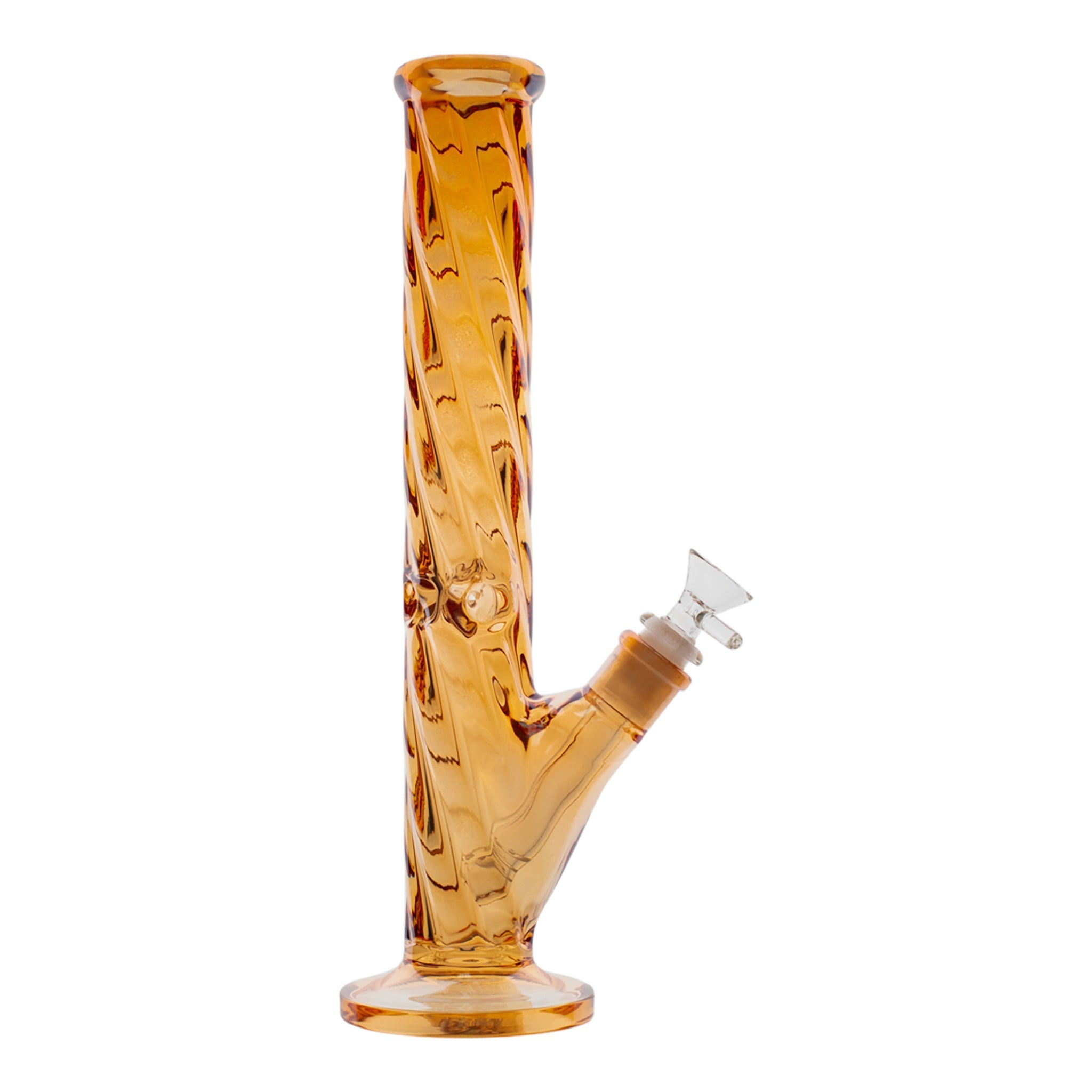 Twisted Rainbow Straight Tube Bong - 12.5in - Everything 420